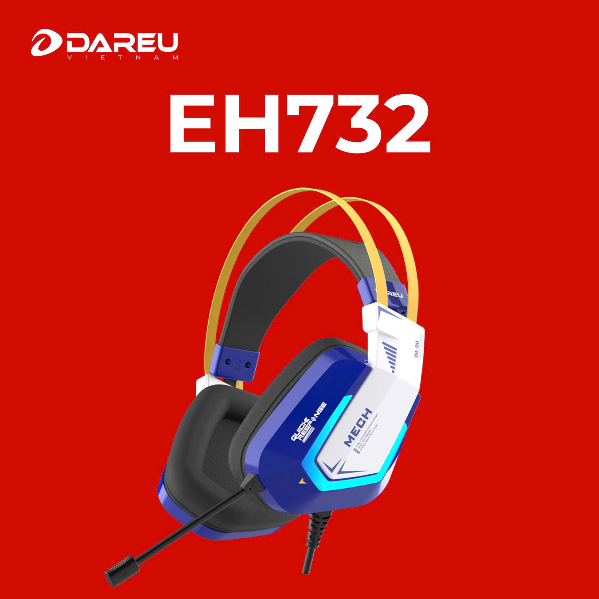 TAI NGHE GAMING DAREU EH732 (RGB) - Dareu Việt Nam